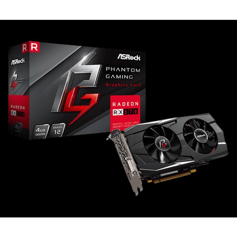 Placa de Video Asrock Radeon Rx 570 4GB GDDR5 Phantom Gaming | Shopee ...