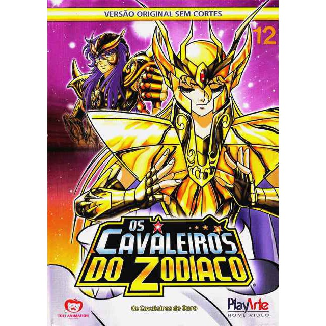 Os Cavaleiros do Zodíaco Os Cavaleiros de Ouro Fase Santuário Volume 12 DVD lacrado | Shopee Brasil