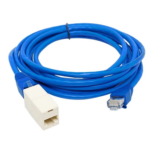 Kit Emenda Prolongador Extensor Rj45 Fêmea+cabo De Rede 2mt | Shopee Brasil