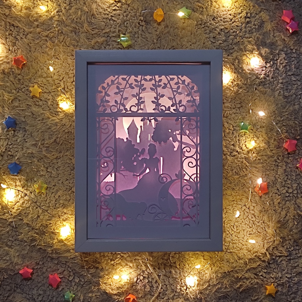 Shadow Box - Disney: Cinderela | Shopee Brasil