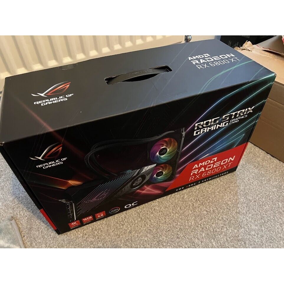 ASUS ROG Strix LC OC Edition Radeon RX 6800 XT 16GB GDDR6 Graphics Card ...