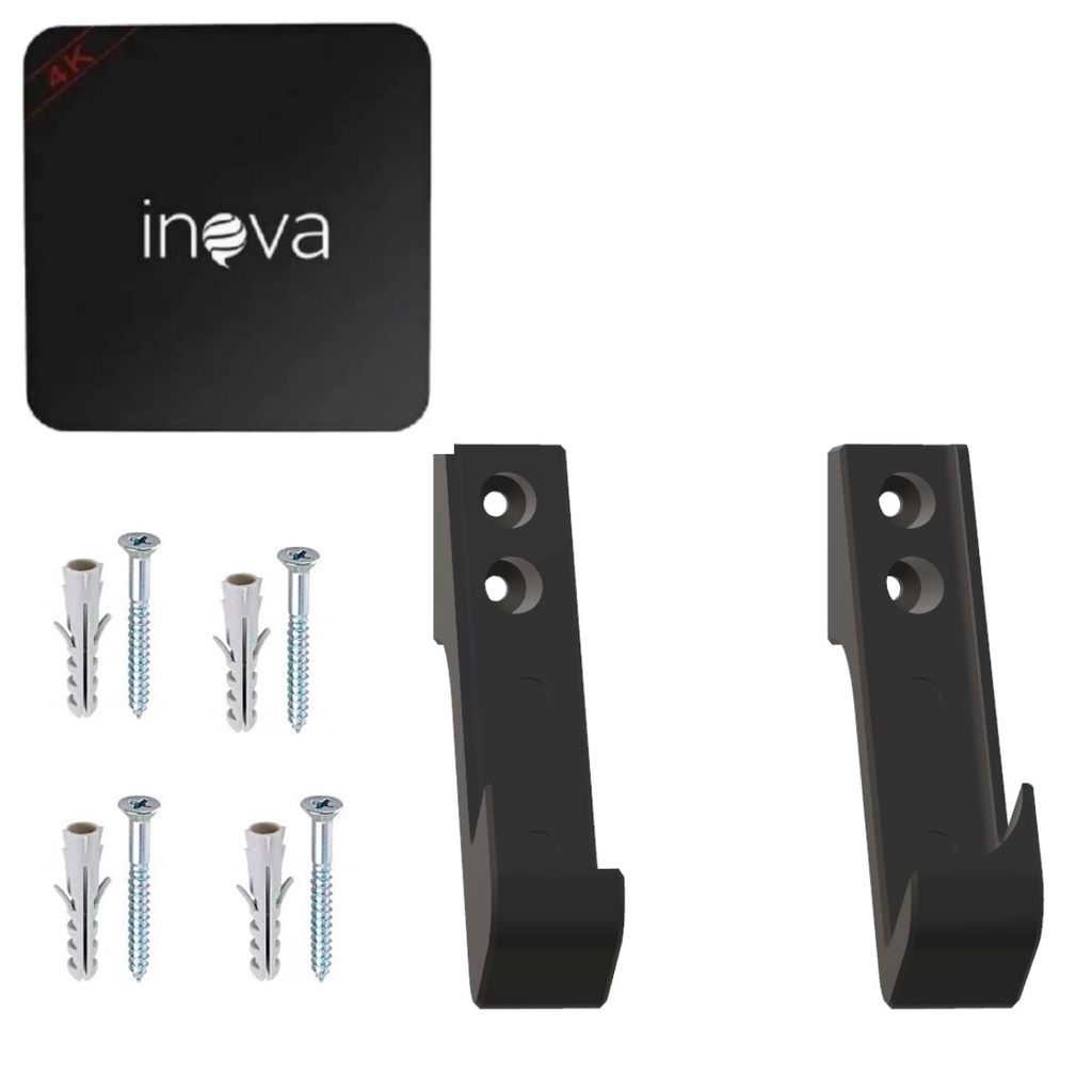 Suporte Para Tv Box De Parede Universal + Parafusos 3D - Escorrega o Preço
