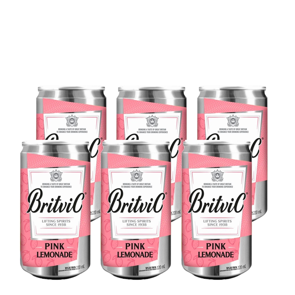 Refrigerante Pink Lemonade Britvic 220ml 6 Unidades | Shopee Brasil