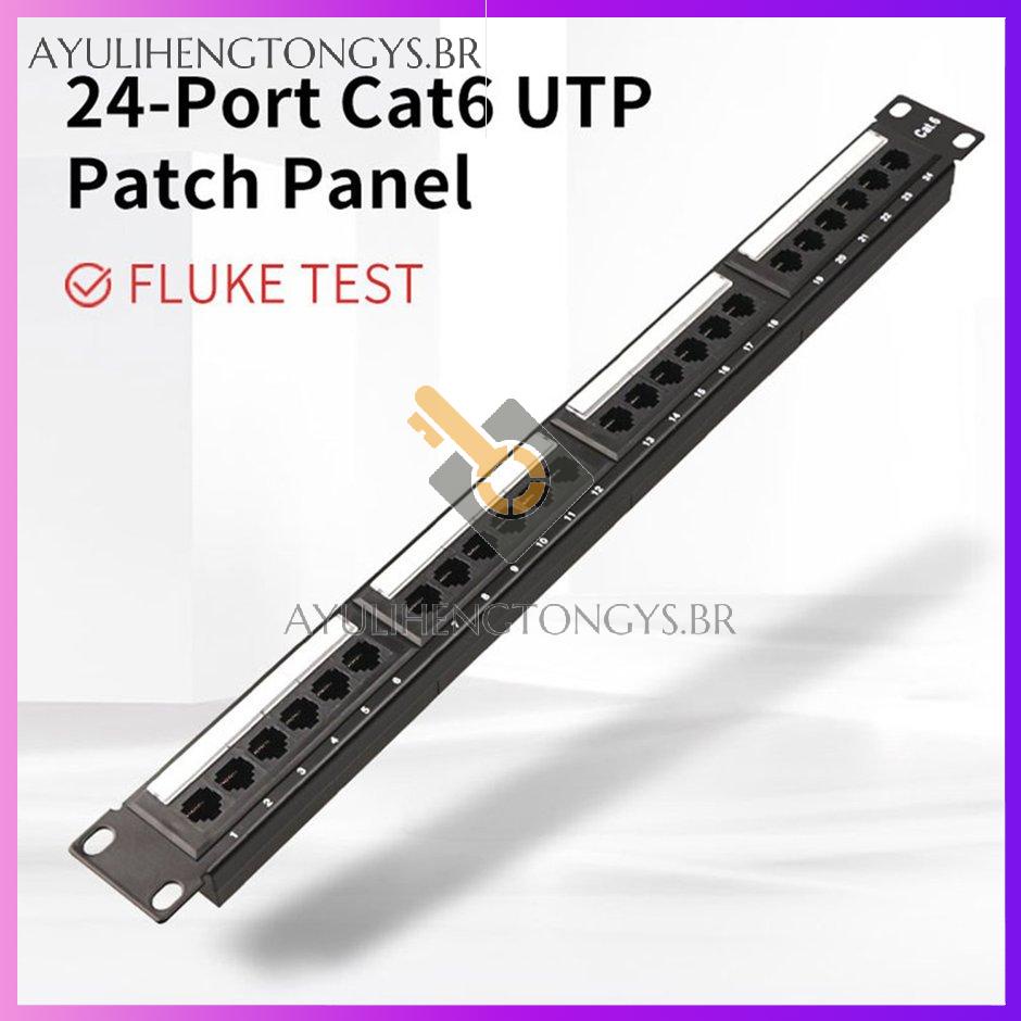 Nova 24 Portas Painel Remendo Em Branco Porta RJ45 24 Patch Panel UTP ...