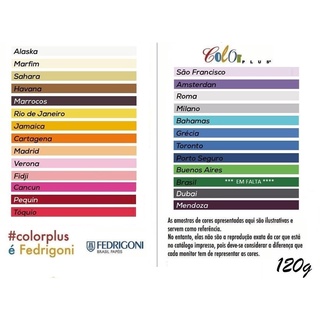 COLOR PLUS 120G - VARIOS FORMATOS A ESCOLHER (PODE ESCOLHER 2 CORES ...