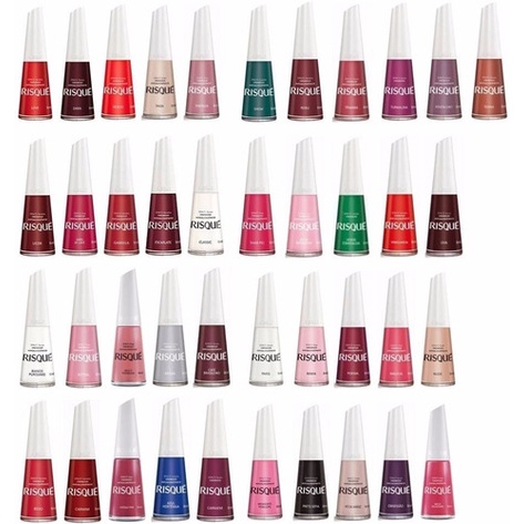Kit esmalte risque 6 unidades (sortidos) | Shopee Brasil