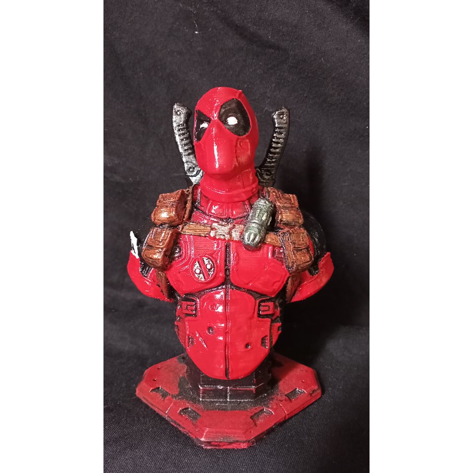 busto dead pool 3d 13cm | Shopee Brasil