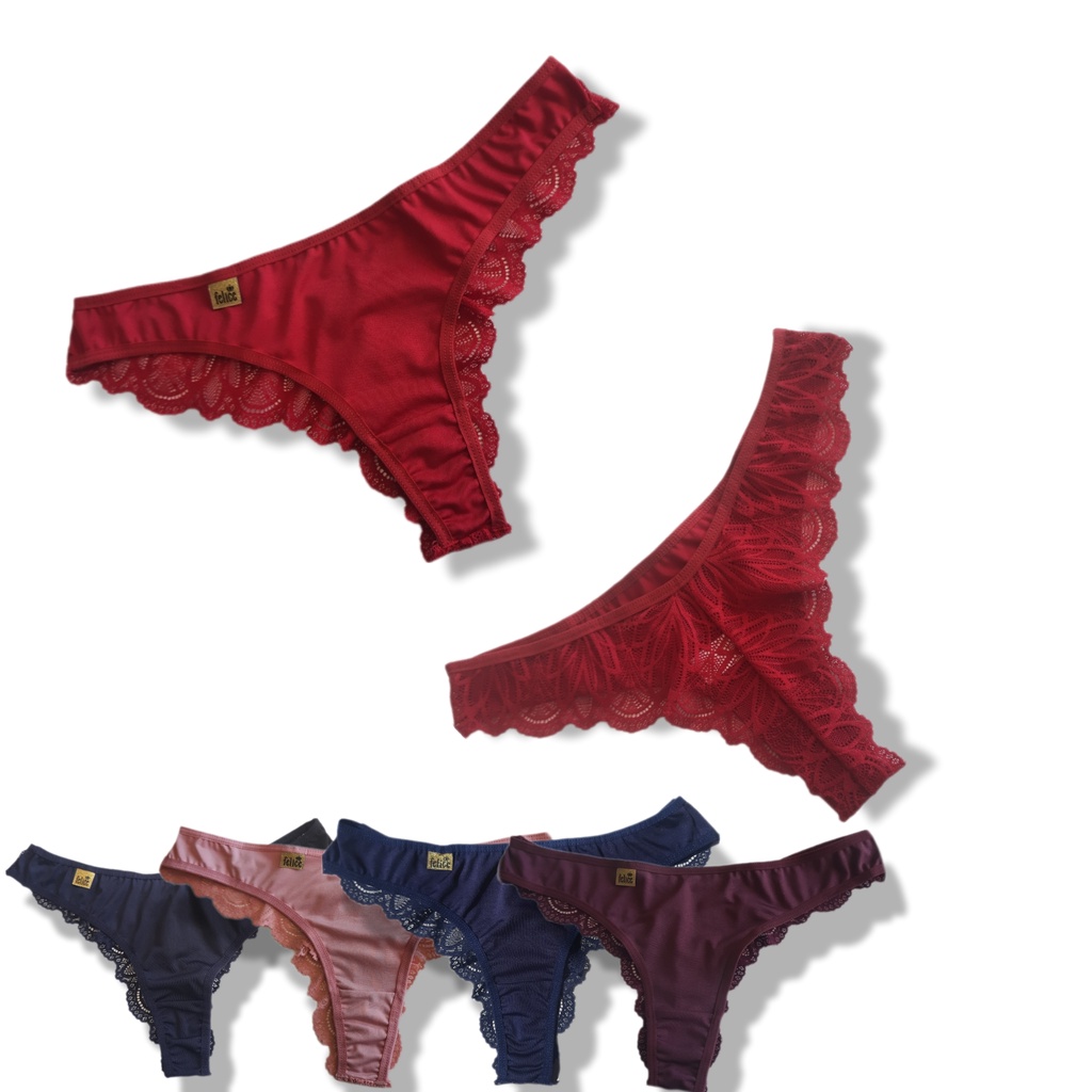 KIT 3 BARBIE CALCINHAS TANGA FIO EM POLIAMIDA LISA SEXY E SENSUAL E ...
