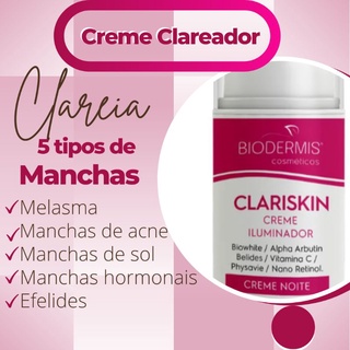 CLARISKIN 30g-Creme Clareador de Manchas:MELASMA-Manchas de Acne, entre ...