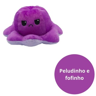 Polvinho Pelucia Fofo Roxo Humor Feliz Bravo Bipolar | Shopee Brasil