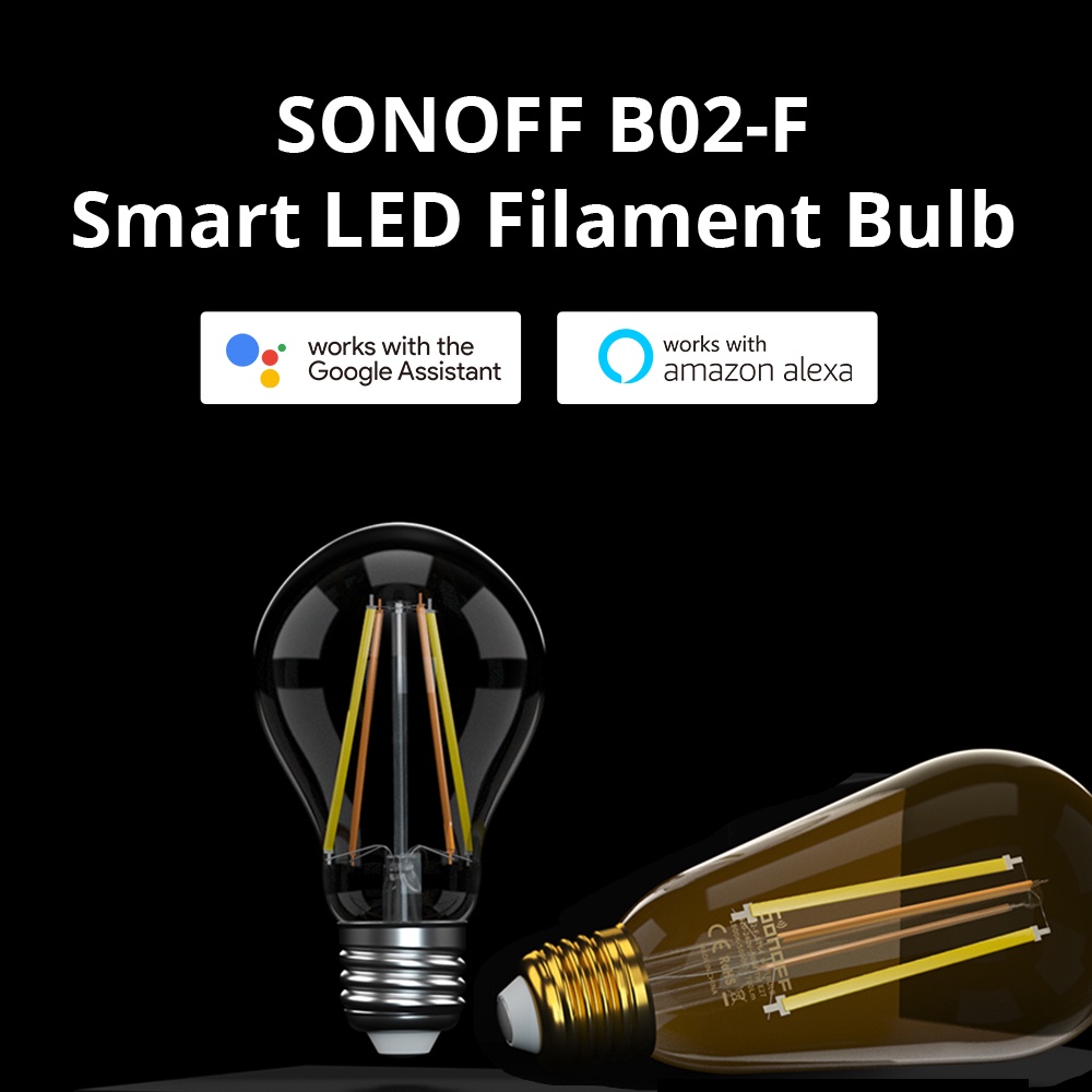 E27 SONOFF B02-F Filamento Smart WiFi Com Claro LED E27/7W/Brilho/Cor ...