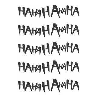 Kit 5 Adesivos HaHaHa Risada do Coringa 12x2,6 Cm | Shopee Brasil
