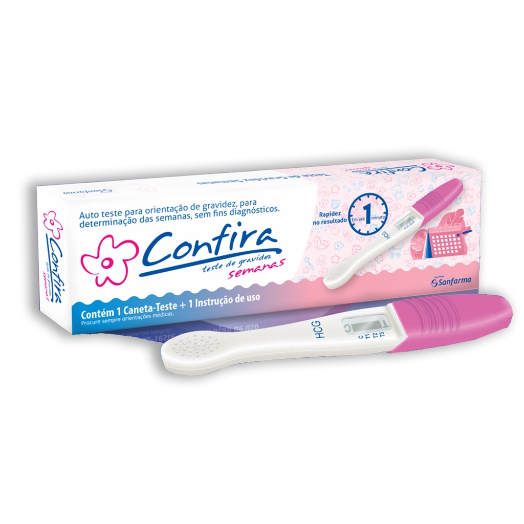 Teste de Gravidez Confira Semanas Original | Shopee Brasil