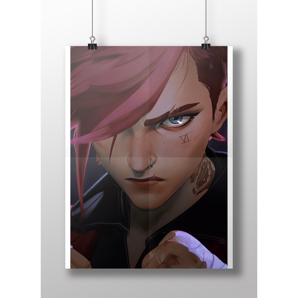 Poster Vi Arcane - Coleção League of Legends | Shopee Brasil
