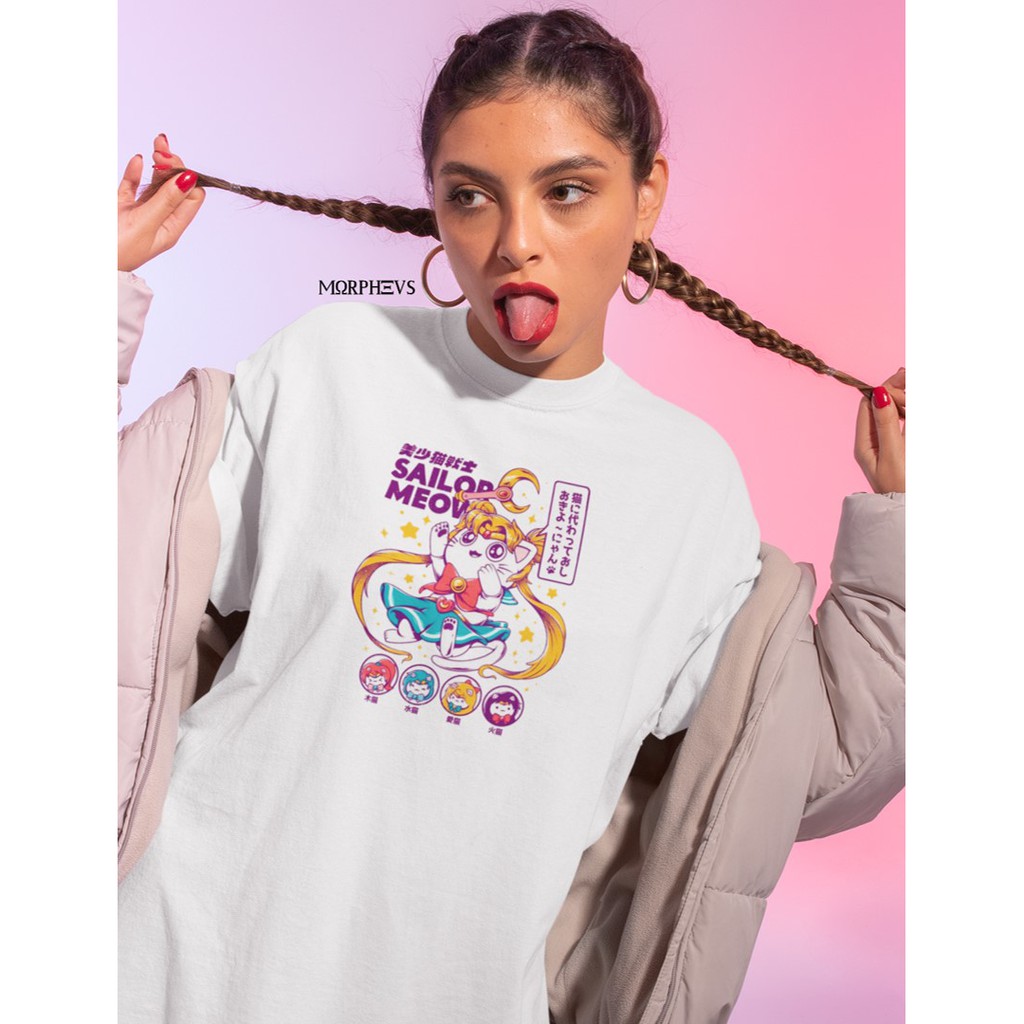 Camiseta Sailor Moon Sailor Meow Camisa / Unissex | Shopee Brasil