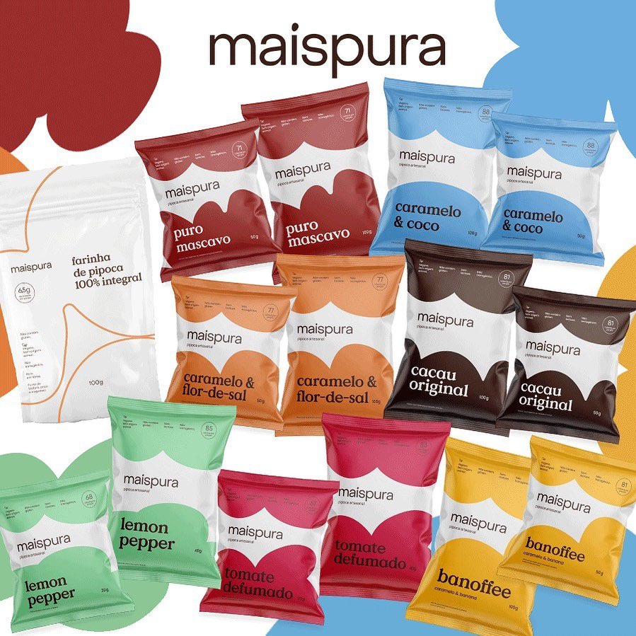 Pipoca Doce Gourmet Mais Pura | Diversos sabores e 2 tamanhos | Pipoca ...