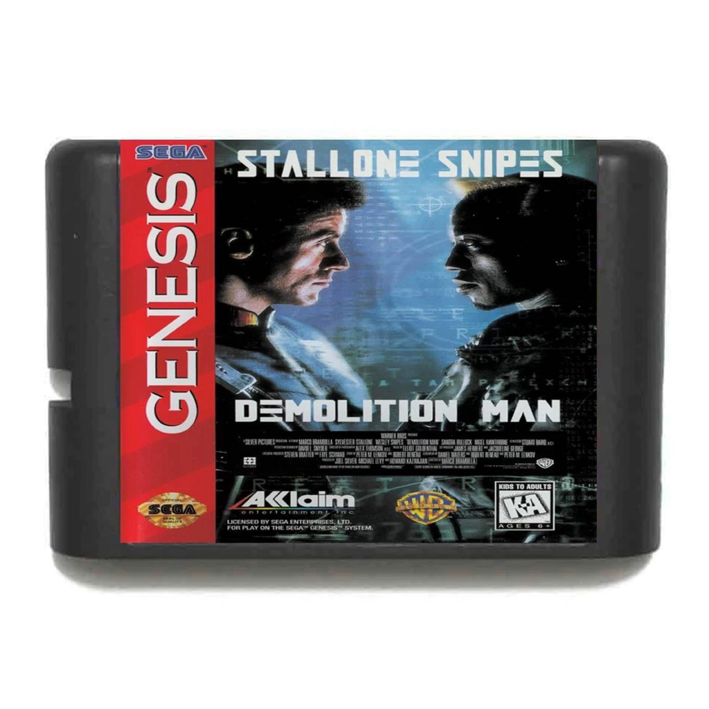 Demolition Man - O Demolidor Stallone Mega Drive Genesis | Shopee Brasil