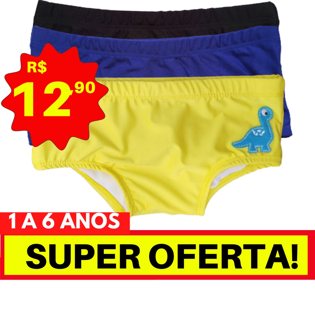 Sunga infantil meninos sunga box infantil cueca praia | Shopee Brasil