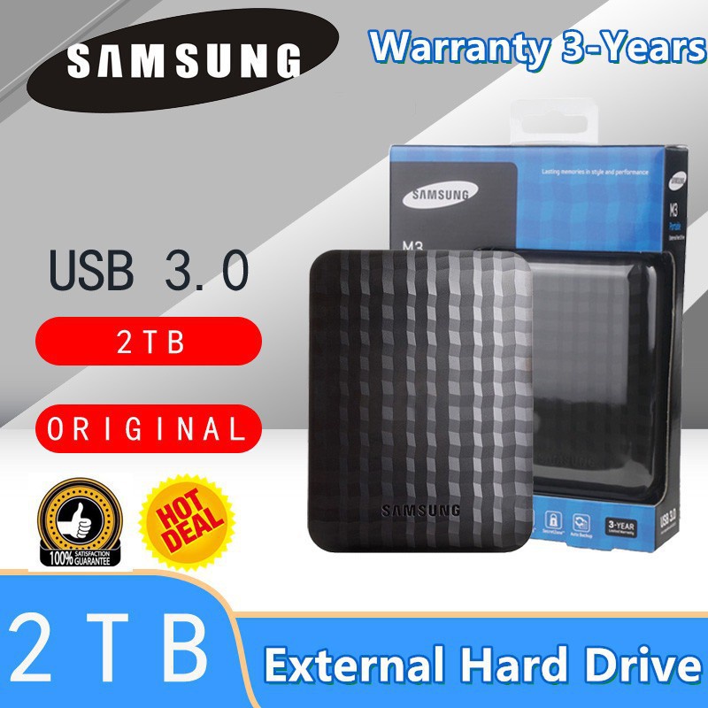 SAMSUNG 2TB/1TB Disco Rígido Externo HDD Portátil USB 3.0 - Escorrega o ...