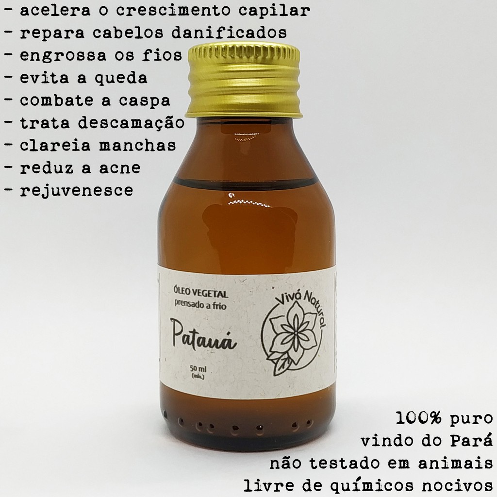 Patauá - Óleo Vegetal Amazônico. 50ml. | Shopee Brasil