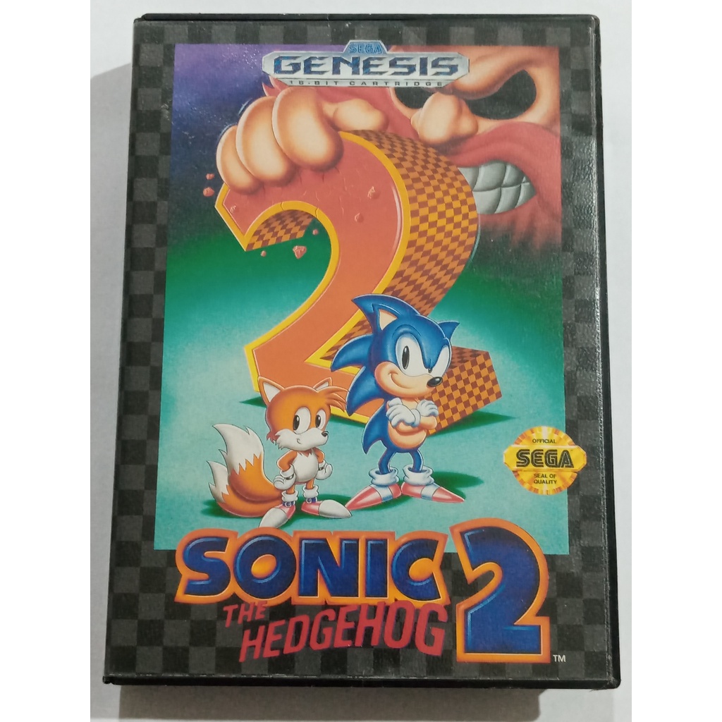 Sonic 2 p/ Mega Drive Original Americano Completo | Shopee Brasil