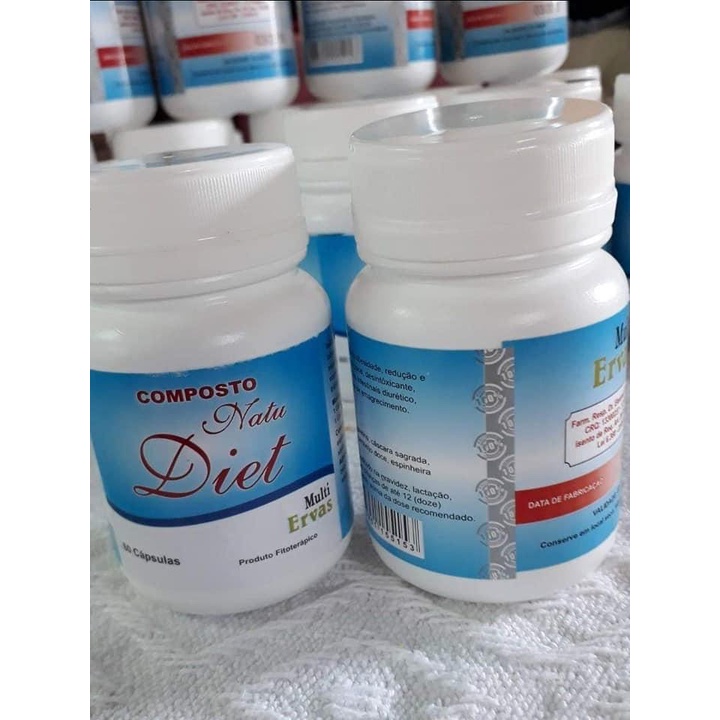 2 UND Emagrecedor NUTRI DIET extra forte 40 Cápsulas 100% natural, 8x ...