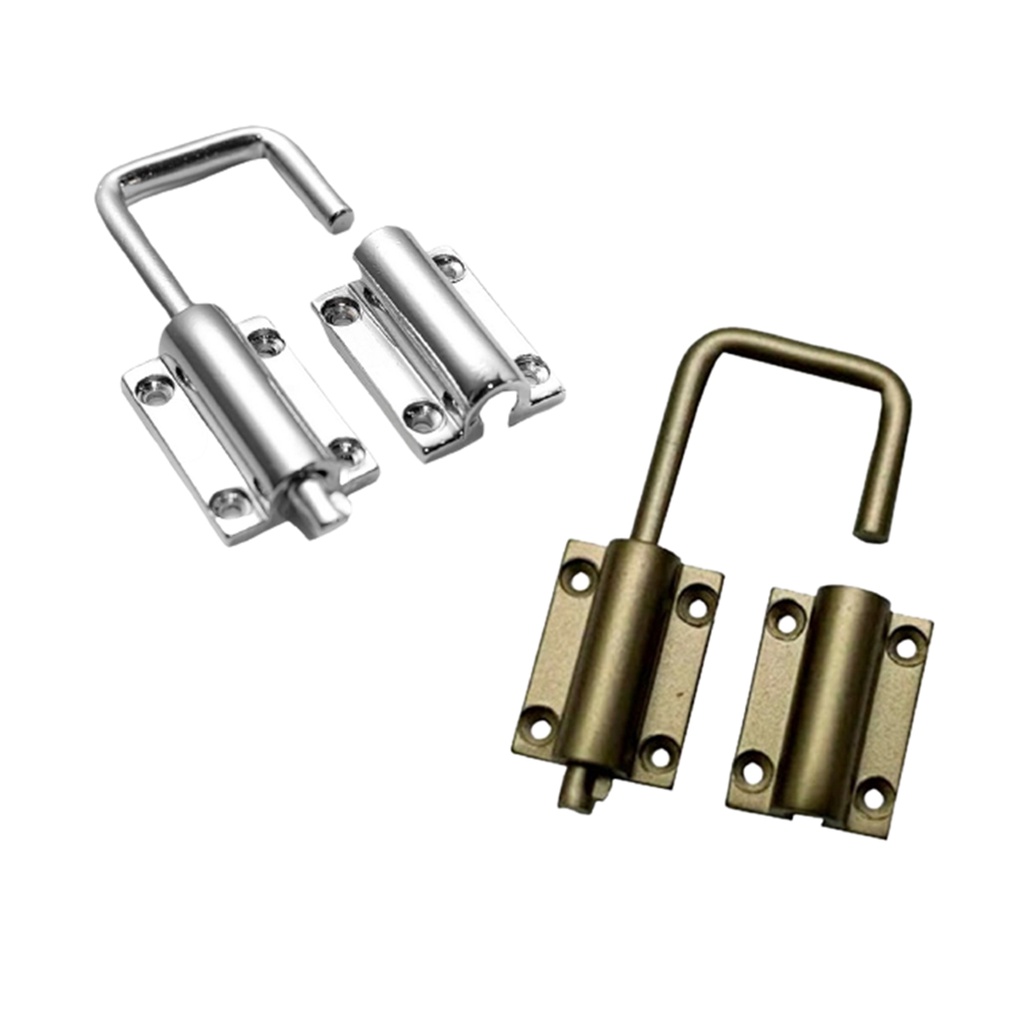 Fechadura para Porta Camarão Trinco Cromado ou Ouro Velho com Parafuso ...