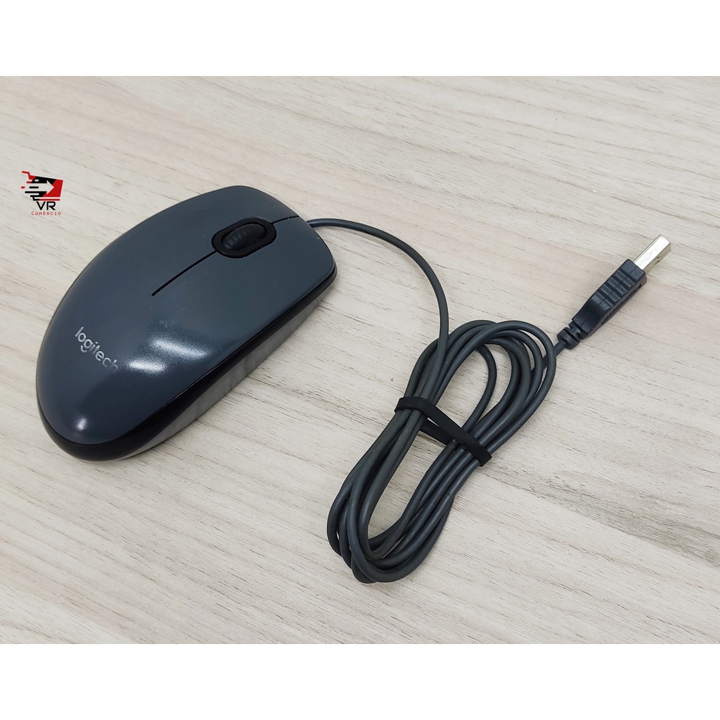 Mouse Com Fio Usb Logitech M90 - M-u0026 | Shopee Brasil