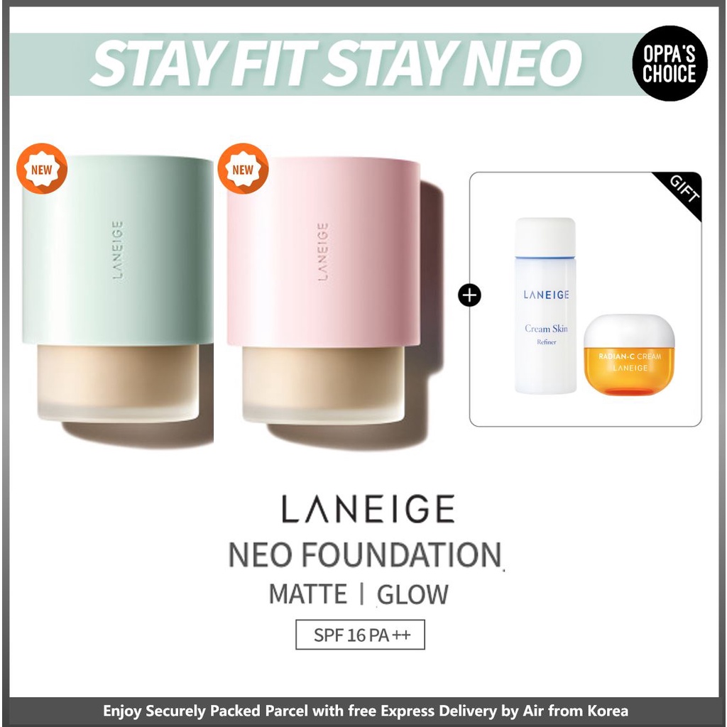 LANEIGE NEO FOUNDATION MATTE & GLOW 30ml SPF16 PA + | Shopee Brasil