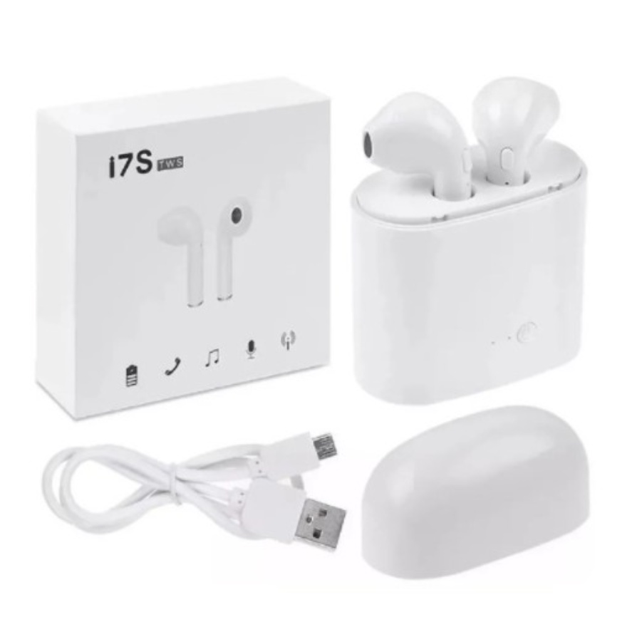 Fone De Ouvido Sem Fio i7S Tws Bluetooth Com Microfone | Shopee Brasil