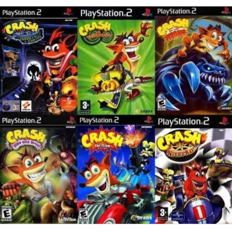 coleção crash bandicoot PS2 (leia toda a descrição) - Escorrega o Preço