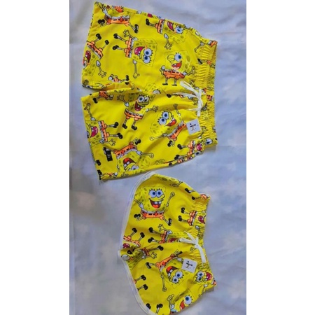 kit bermuda tactel cos de elastico masculino e femininoe infantil ...