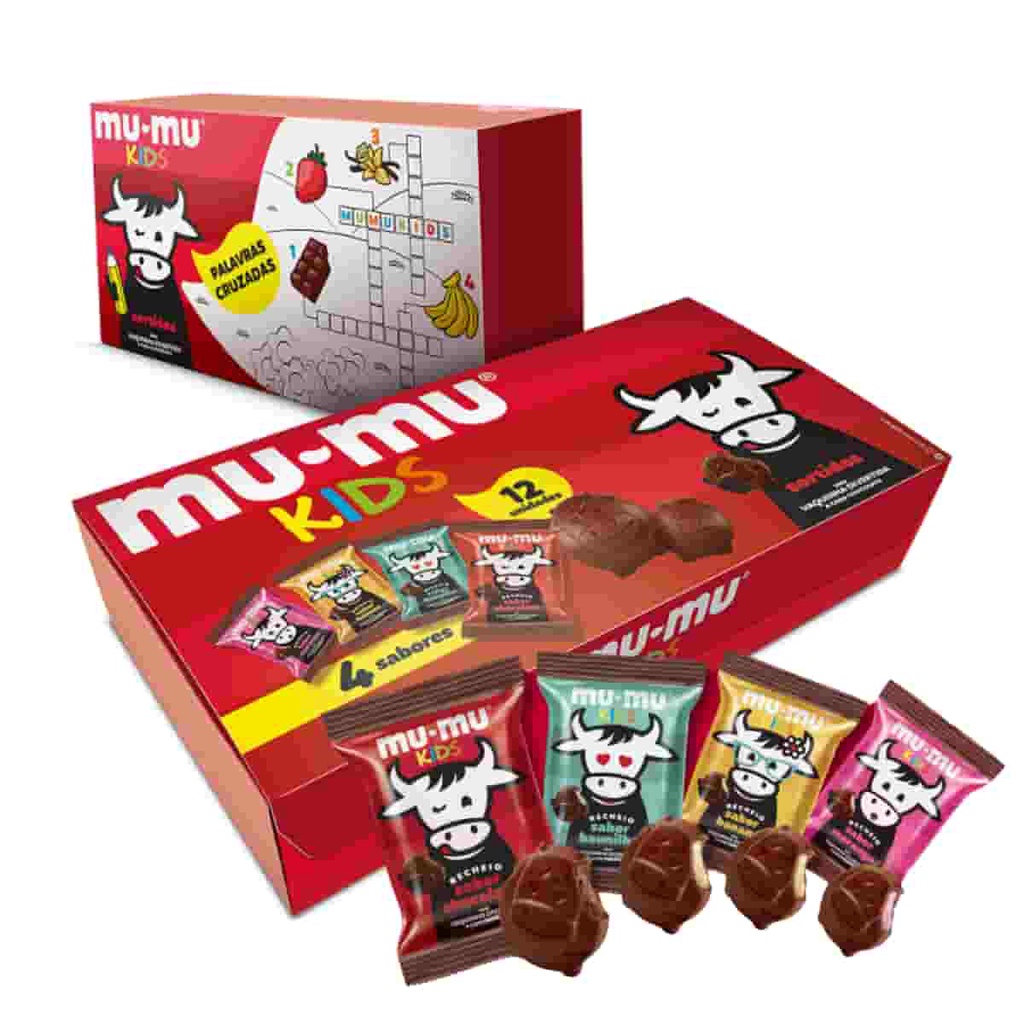 Caixa de Chocolates Sortidos Mu-mu Kids Neugebauer com 12 unidades ...