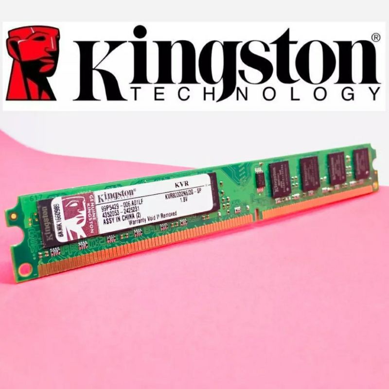 Kingston memória RAM 2GB DDR2 para desktop computador de mesa | Shopee ...