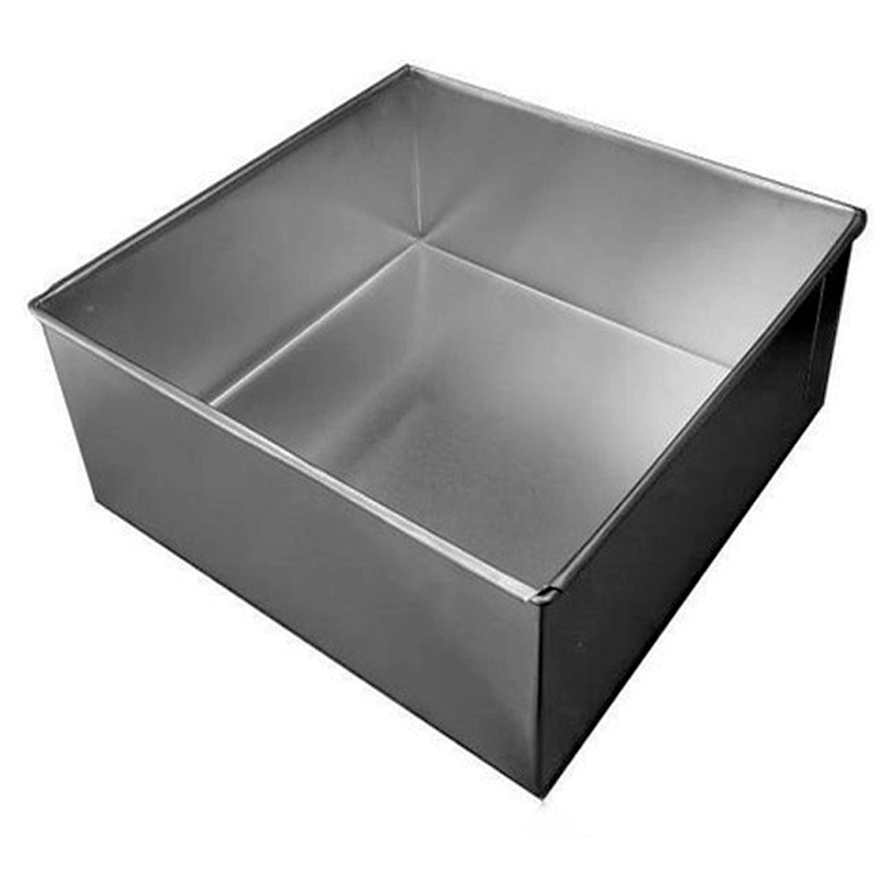 Forma de Bolo Quadrada Reta 15x10 Borda Alta 1kg | Shopee Brasil