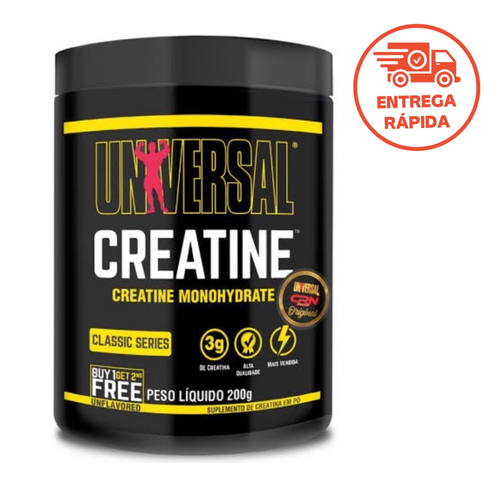 Creatina Universal 200gr Original Com Selo De Autenticidade | Shopee Brasil