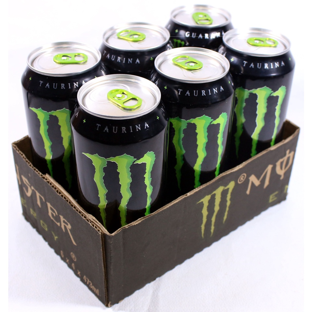 Energetico Monster Tradicional Lata de 473ml Sabor Original | Shopee Brasil