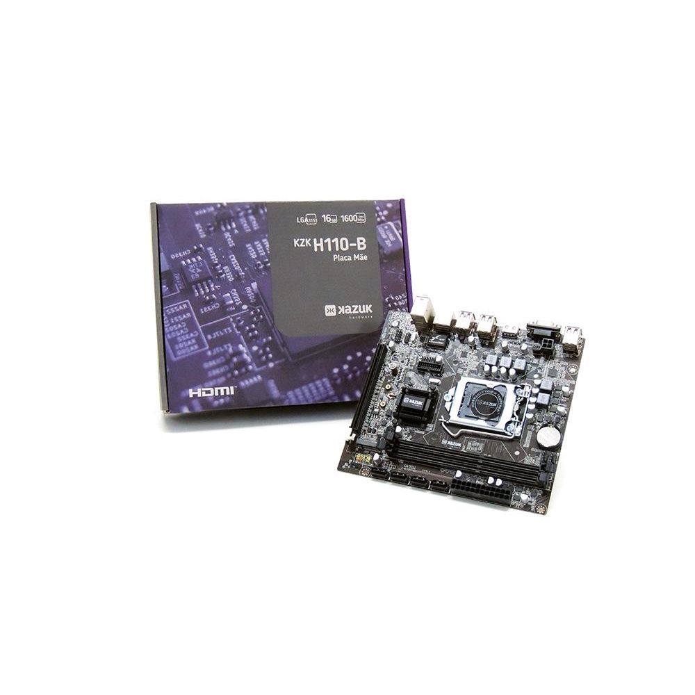 Placa Mãe Kazuk Lga 1151 H110 Ddr3 16gb Hdmi Kzkh110-b | Shopee Brasil