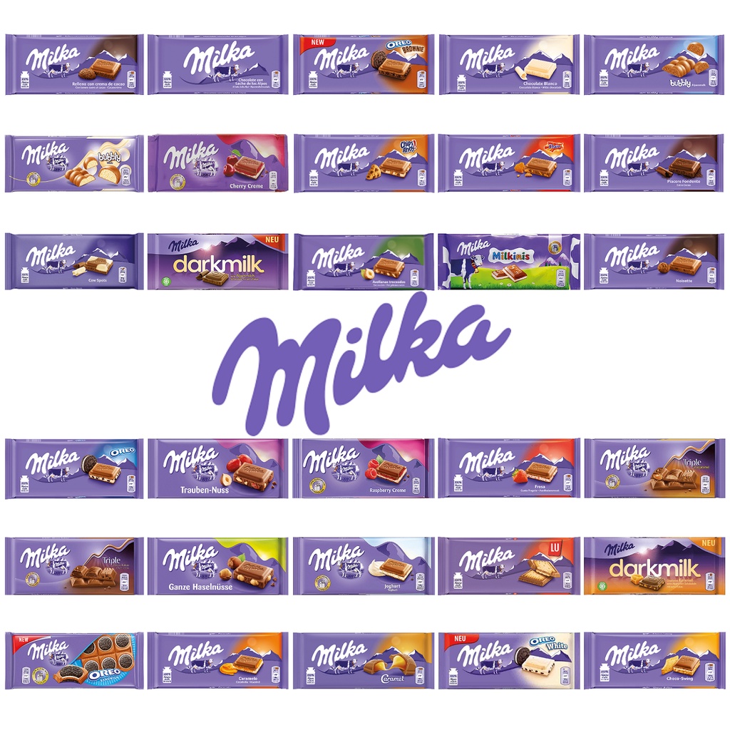 Chocolate Milka Barra Importado Unidade - Diversos Sabores - Corre Que ...