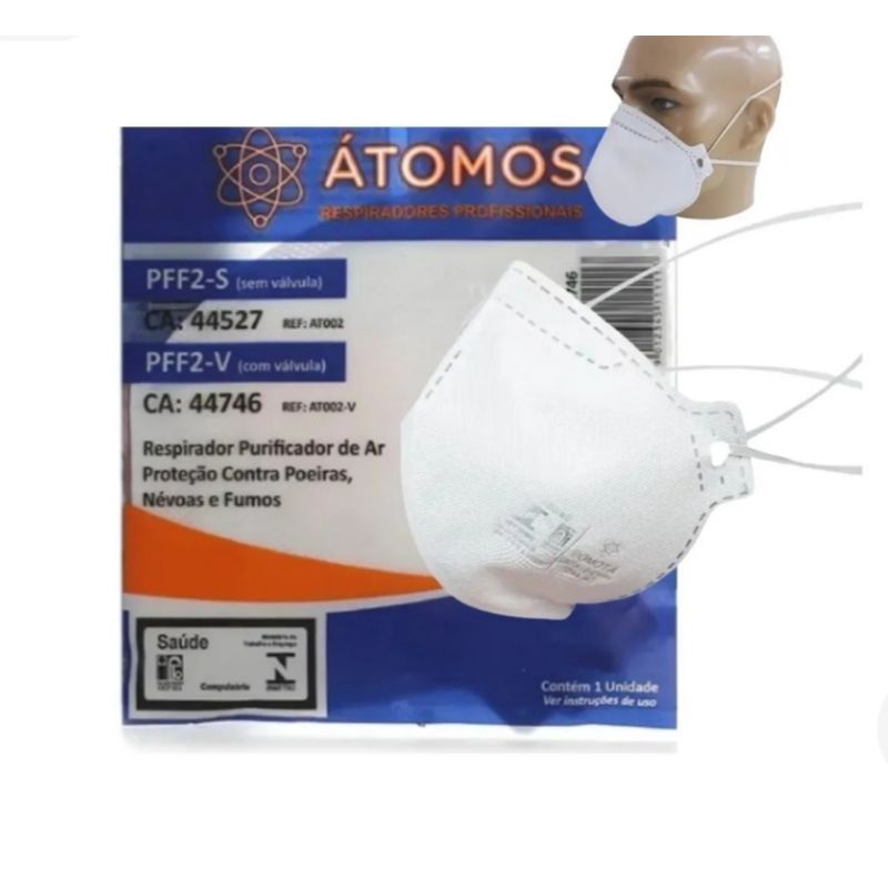 Máscara N95 PPF2 proteção respiratória sem válvula certificado INMETRO ...