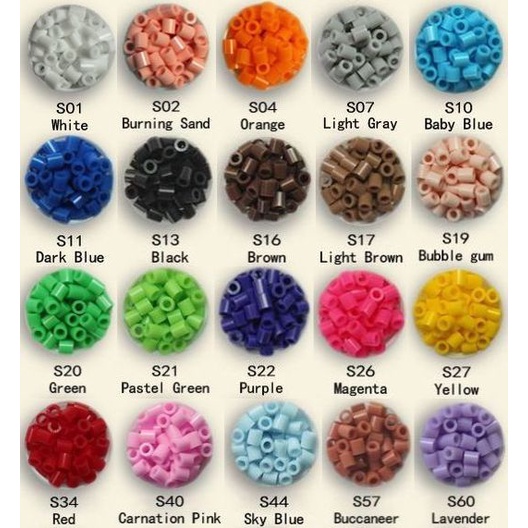 Perler Hama Beads 5mm Kit 10.000 Beads e Pegboard | Shopee Brasil