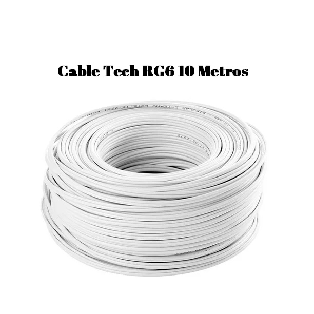 Cabo Coaxial Rg6 10 Metro Cabo Novo 75 Ohms 10 metros Rca | Shopee Brasil