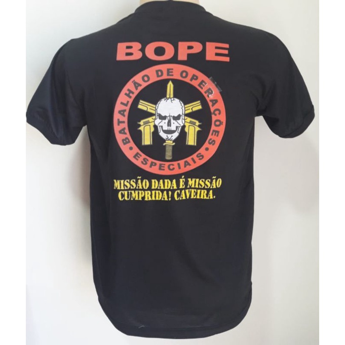 Camiseta Estampada Masculina BOPE Batalhao de Operaçoes Policiais ...
