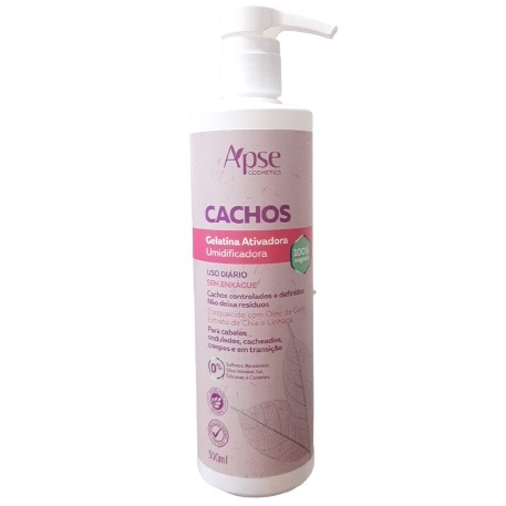 Gelatina Apse Cachos 500ml - Ativadora de Cachos ( Tamanho Profissional ) | Shopee Brasil