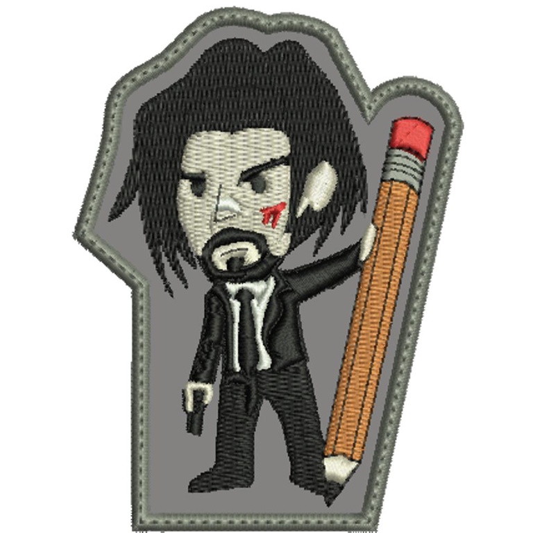 PATCH BORDADO PATO FACA NA BOCA com CARRAPICHO ou sem CARRAPICHO e termocolante. tamanho 10x10 ...