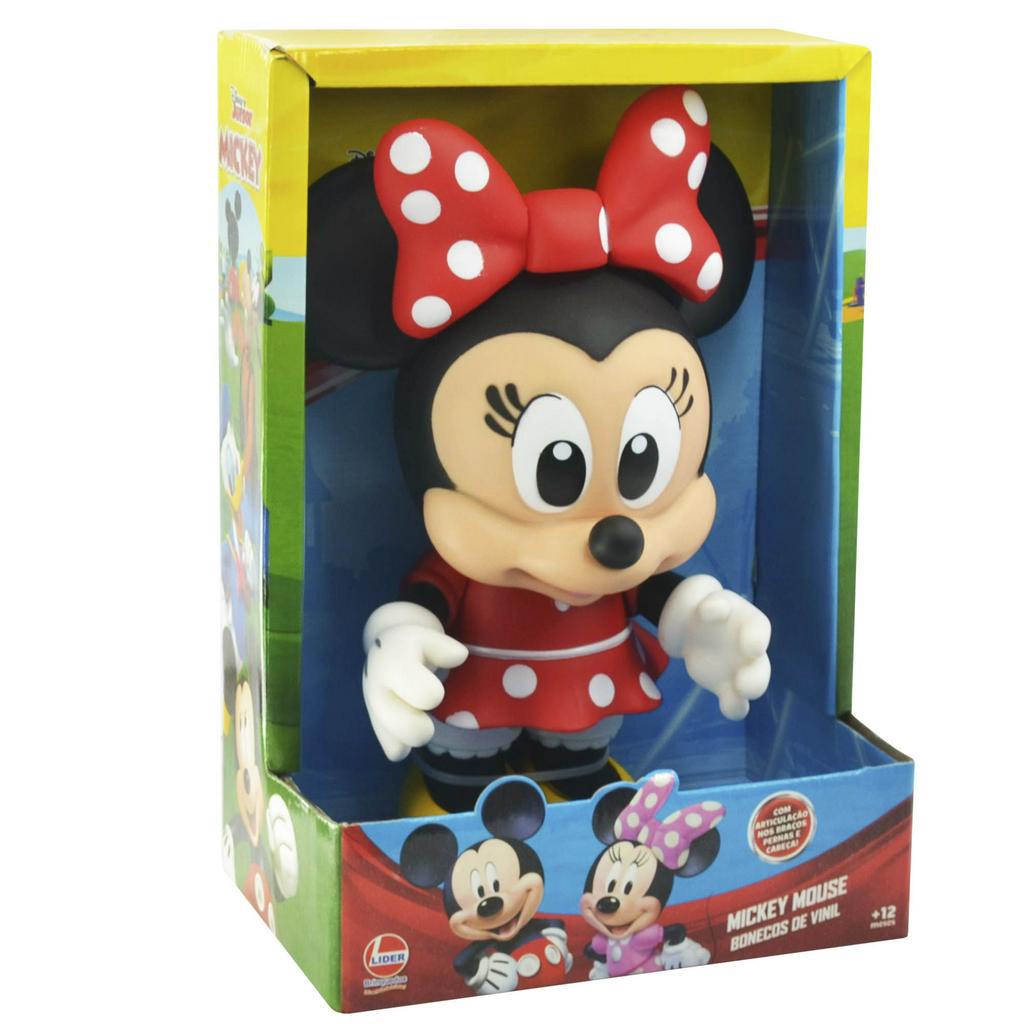 BONECA MINNIE MOUSE BABY GRANDE 27CM ARTICULADA VINIL-DISNEY PREMIUM ...