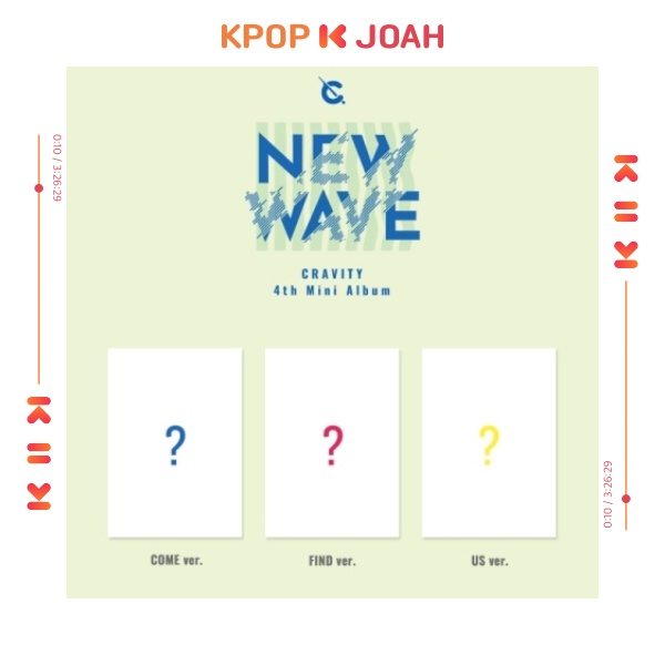 CRAVITY - [NEW WAVE] Mini 4th Album (3 version SET) | Shopee Brasil