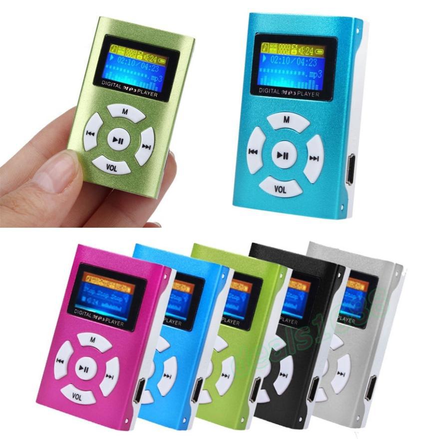 Mini MP3 Music Player USB Hifi Tela LCD Suporta Micro SD 32GB/Cartão TF ...
