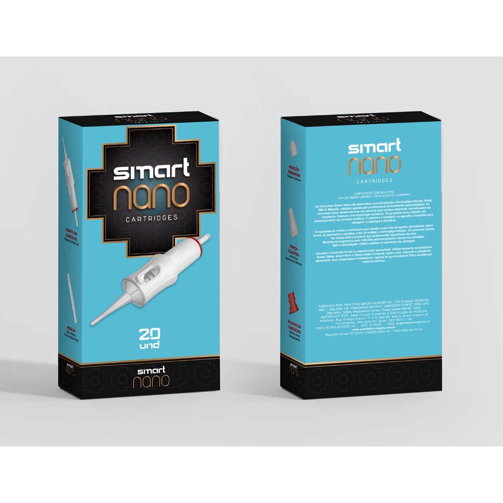Cartucho Tatuagem Smart Nano Microcapilar - 20 Unidades | Shopee Brasil