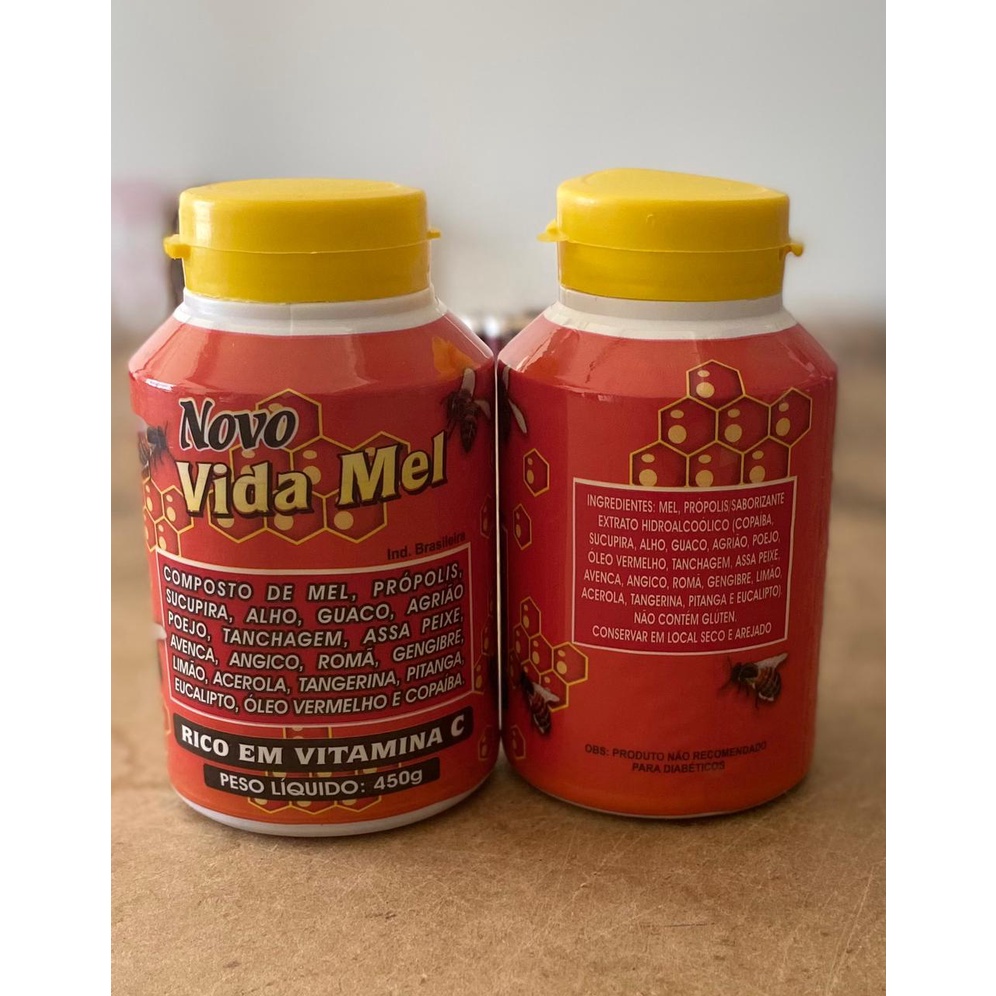 2 potes de antigripal mel megamel 450g | Shopee Brasil